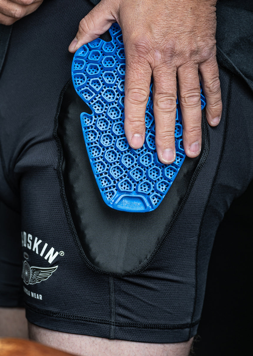 Roadskin Motorcycle Hip Armour Placement Shorts